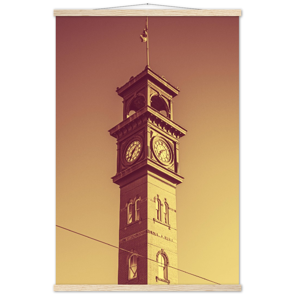 BRICK CLOCK TOWER - Toronto, ON - Premium Poster & Hanger - Shaky Shutter