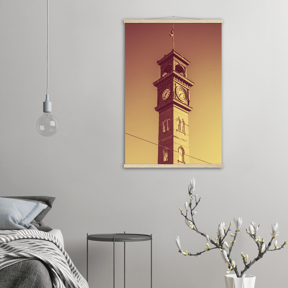 BRICK CLOCK TOWER - Toronto, ON - Premium Poster & Hanger - Shaky Shutter