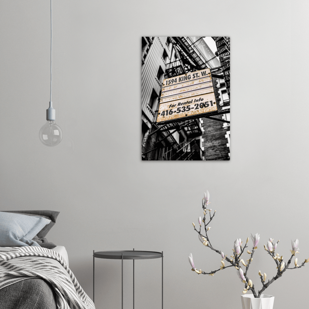 KING STREET RENTAL SIGN - Toronto, ON - Premium Semi-Gloss Paper Poster ...