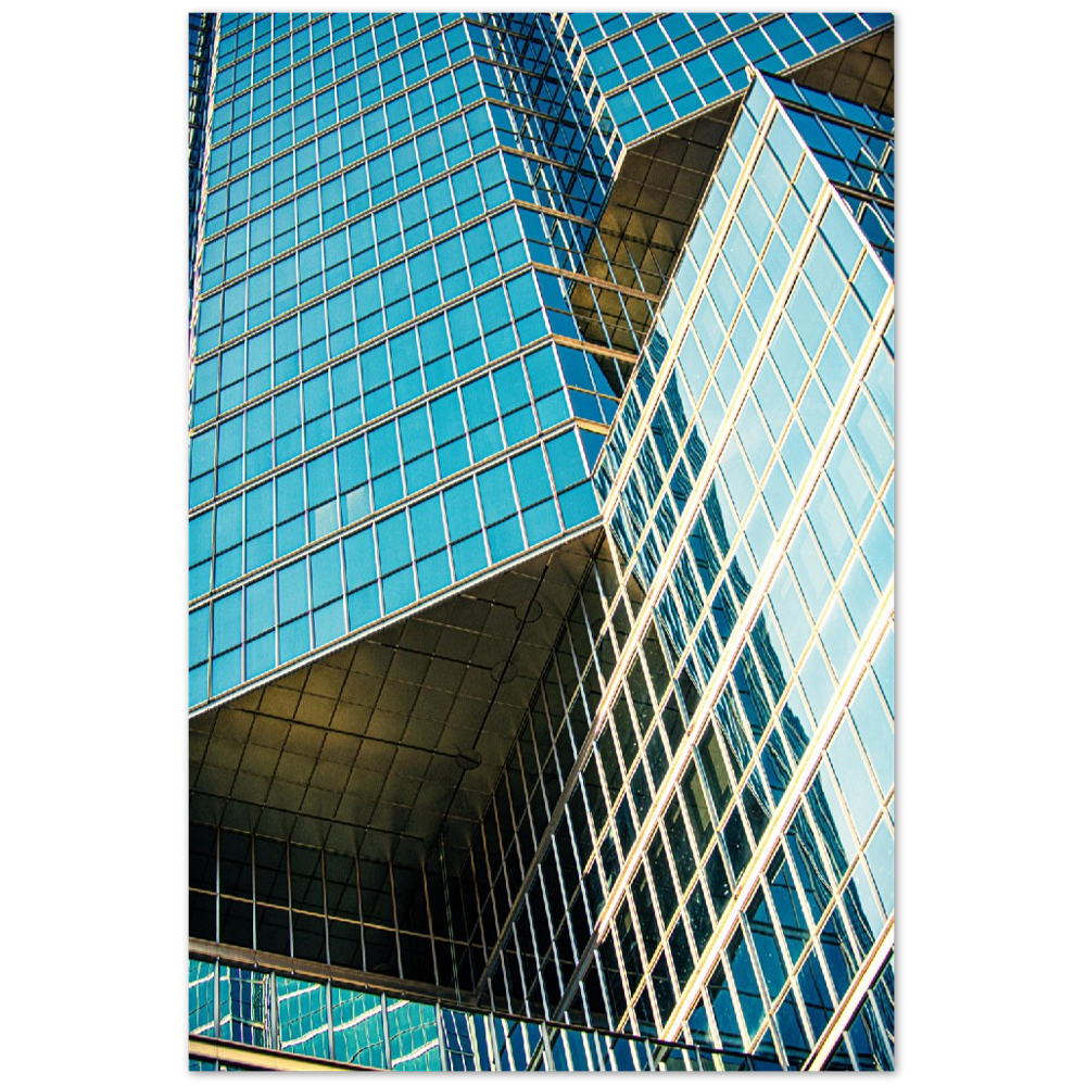ABSTRACT BUILDING DESIGN - Premium Semi-Gloss Poster - Shaky Shutter